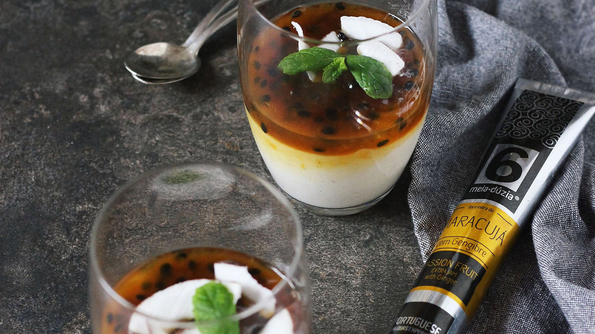 Panna Cotta with Passion Fruit Extra Jam with Ginger – meia.dúzia®